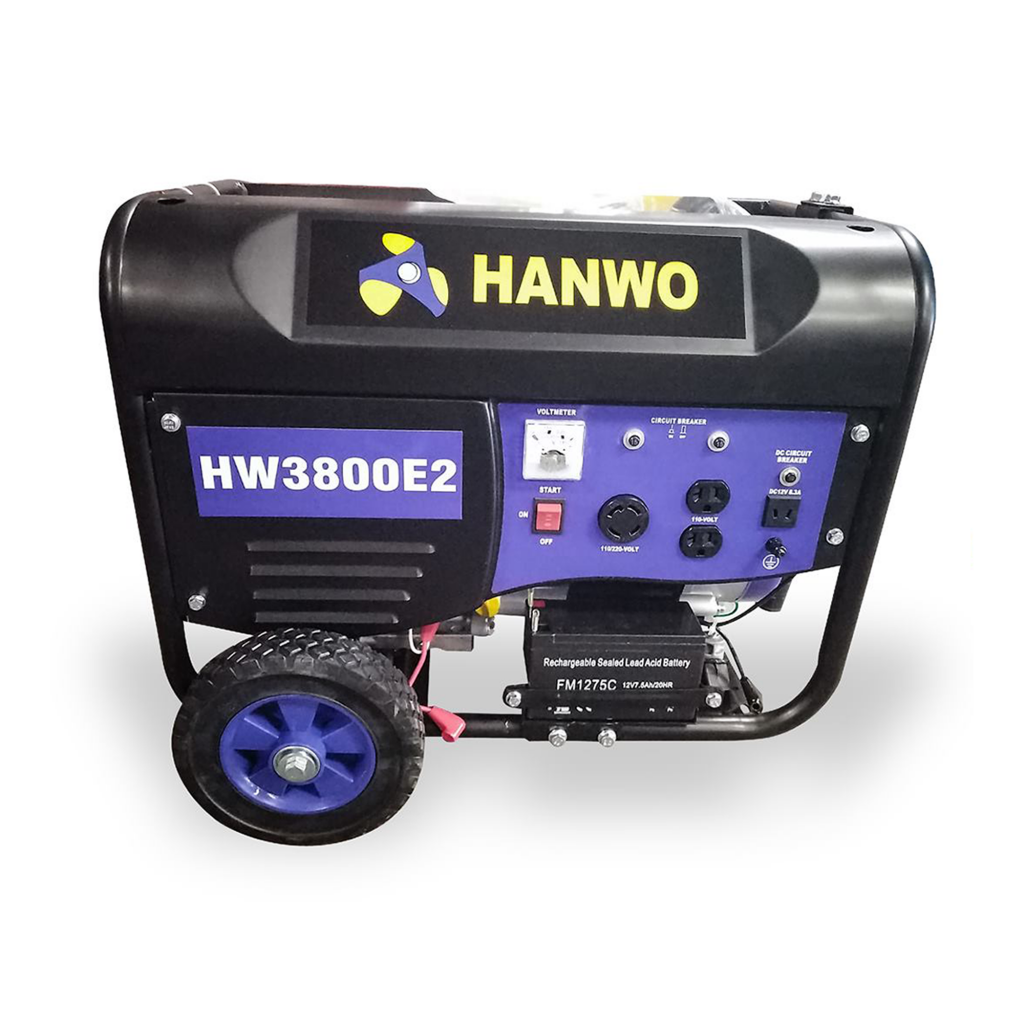 GENERADOR HANWO GASOLINA HW 3800 – Comercial Emanuel
