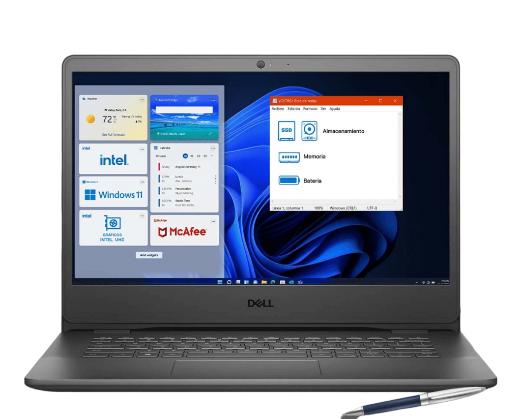 LAPTOP DELL CORE i5 2.6HZ – 14″ 4GB RAM , 1TB HDD WINDOWS 10 – BLTH – Comercial Emanuel